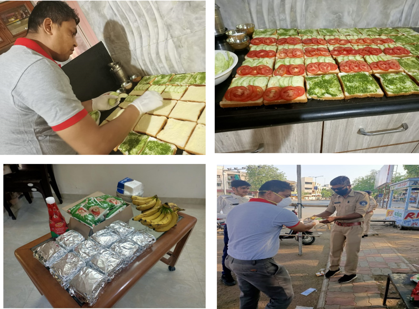 Rich’s Distributes Food To Police & Volunteers During Covid